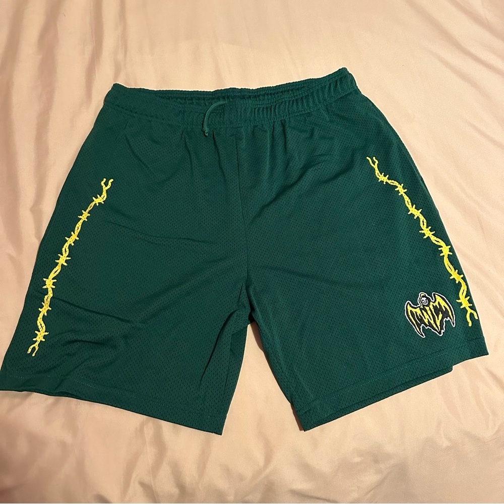 Warren Lotas Bat Reaper Mesh Shorts “Green” | Green S… - Gem